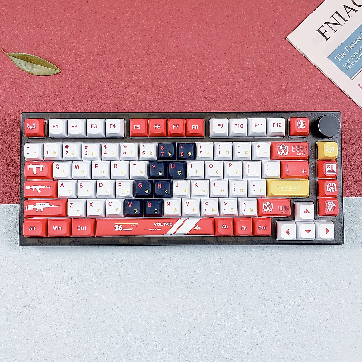 BTNCL CSGO Keycaps Set, PrintStream Bloodsport Dye-Sub XDA Profile PBT Keycap for Gaming Mechanical Keyboard (Color : Bloodsport)