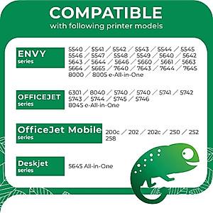 COLORETTO 62XL Ink Cartridge for HP Envy 7645 7640 5540 5642 5643 5640 5660 Officejet 5740 5746 200 250 258 Printers as Replacement of HP 62 XL 62xl hp62xl hp62 High Yield Combo Pack (2 Black)