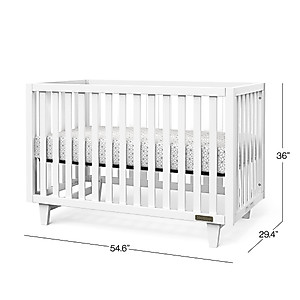 Forever Eclectic Tremont 4-in-1 Convertible Baby Crib by Child Craft (Matte White)