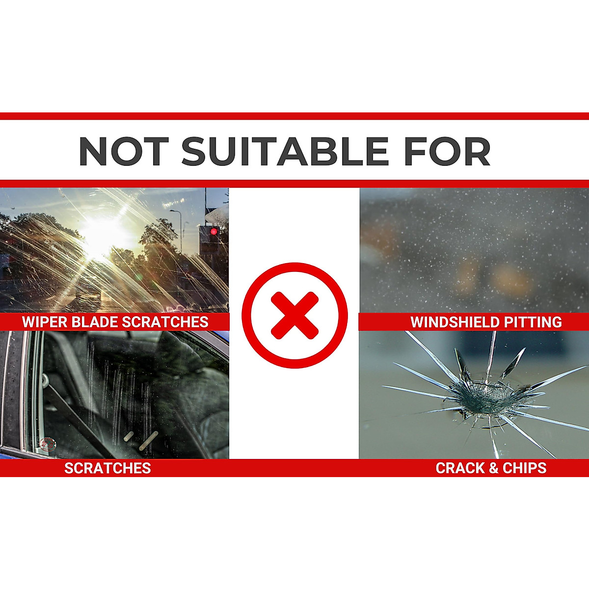 Glass Polish 21005 DIY Windscreen Polishing Kit for Automotive Glass Polishing - Ø 3 inch with Drill Attachment