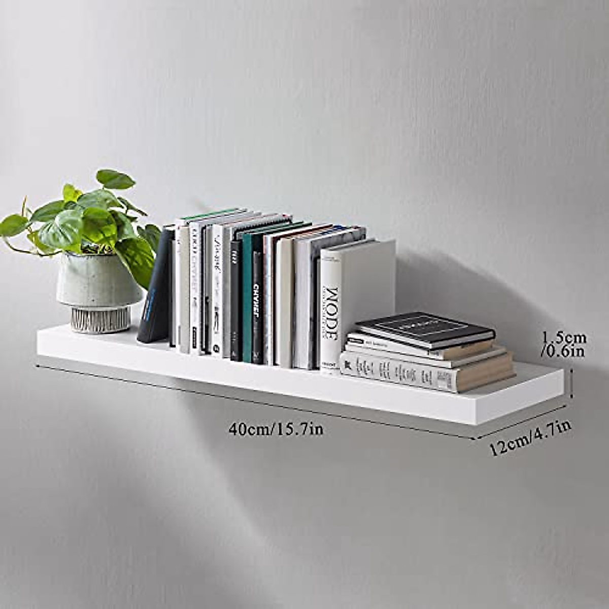 Set of 3 Floating Wall Shelves,Wall Display Decoration Shelves,Home Decor Shelves for Bathroom, Bedroom,Living Room,Kitchen, Office