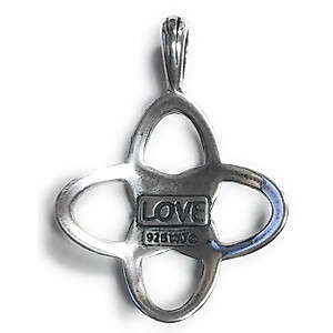 Zoe and Piper Pendants Celtic Love Knot Pendant in Sterling Silver for Teens, Men or Women, 8198