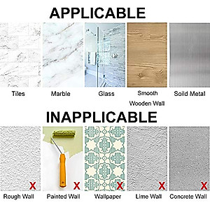 LAIGOO 8 Pcs Replacement Adhesive Stickers for Shower Caddy Corner, No Drilling Wall Hooks Adhesive Strips for Bathroom Shelves