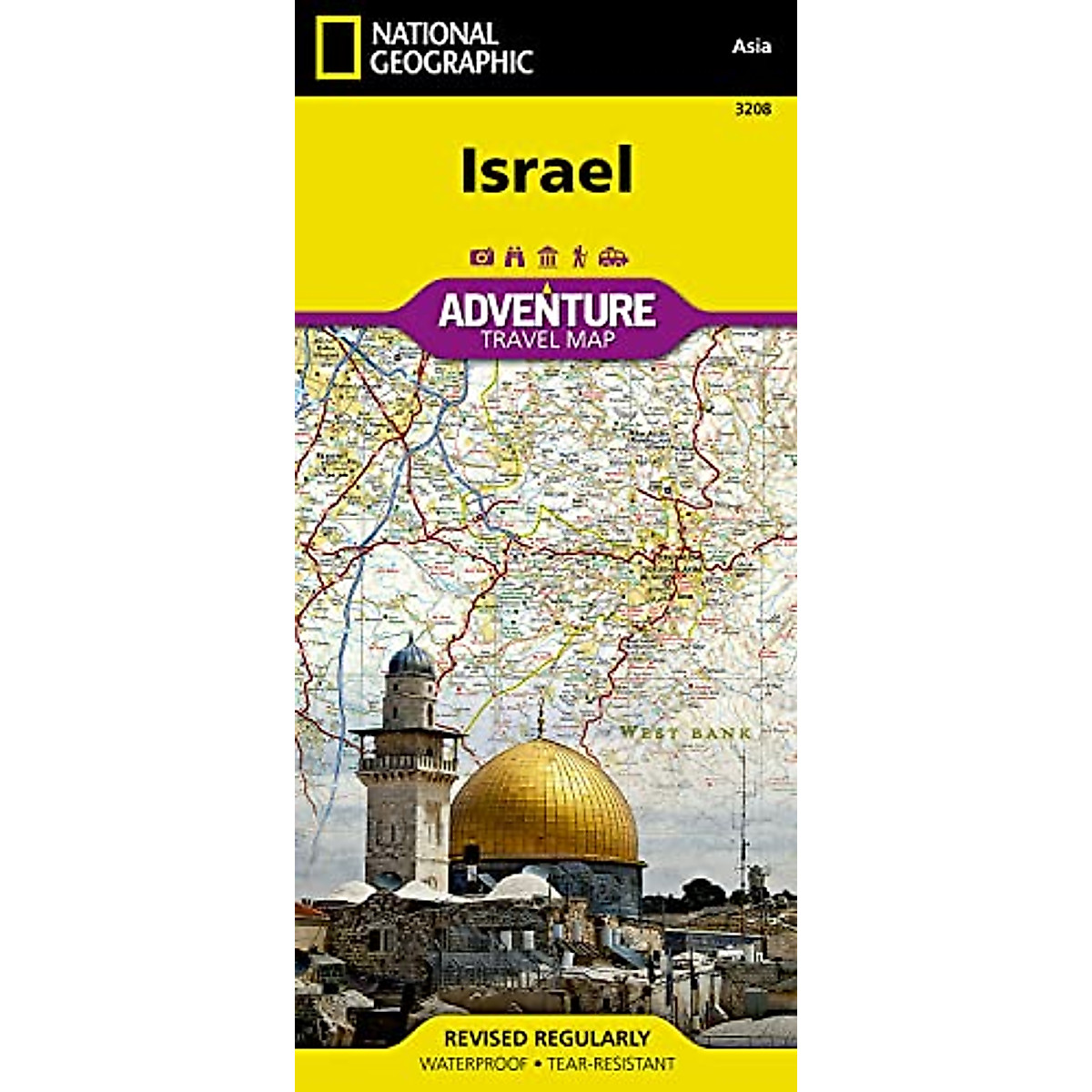 Israel Map (National Geographic Adventure Map, 3208)