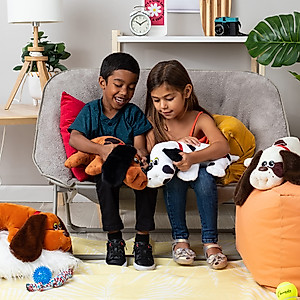 Pound Puppies Classic Plush - Reddish Brown with Black Spots