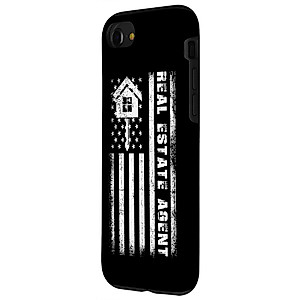 iPhone SE (2020) / 7 / 8 Real Estate Agent USA American Flag Realtor House Property Case
