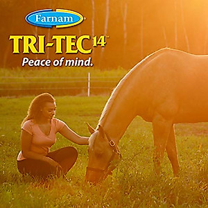 Farnam Tri-Tec 14 Horse Fly Spray, Kills, Repels, Protects, 128 Ounces, Easy Pour Gallon Refill