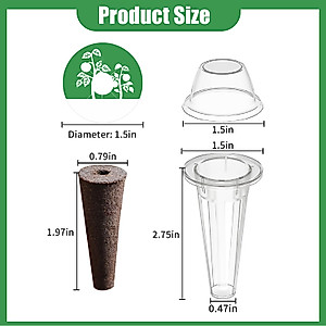 Seed Pod Kit Compatible with Aero Garden and All Brands - Grow Anything Kit for Indoor Garden Hydroponics Growing System with 12 Grow Sponges, 12 Pod Labels, 12 Plant Baskets Domes