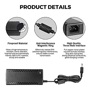 LeTaoXing 36V 3A Power Supply Adapter AC 100V~240V to DC 36 Volt Converter 108W 3amp 36 Vdc 36V/3A Transformer 5.5x2.5mm Plug for Engraver Printer Electric Drill LED Strip Light Water Pump