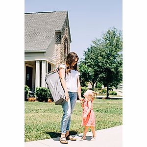 Baby Delight Go with Me Jubilee Deluxe Portable Chair | Indoor and Outdoor | Sun Canopy | Grey