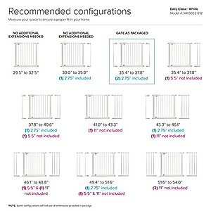 Munchkin® Baby Gate Extension, White, 2.75", Model MK0079