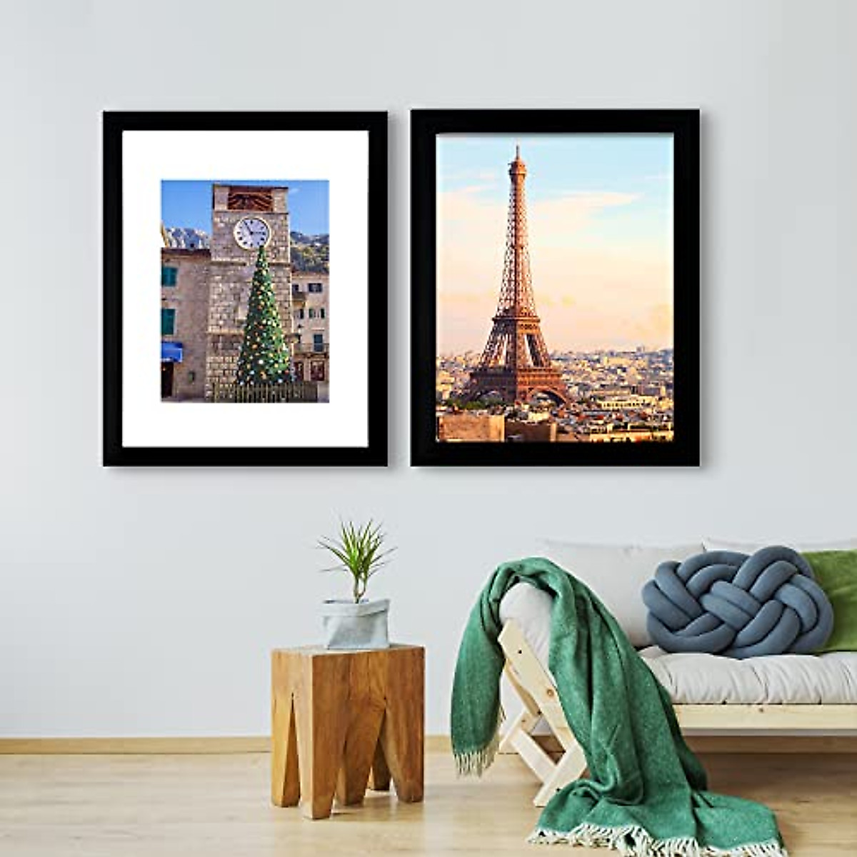 SESEAT 16x20 Picture Frame Black, Display Pictures 11x14 with Mat or 16x20 without Mat, Photo Frames Wall Gallery, 1 Pack