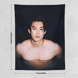 BAOJUN Dylan Wang Actor China Poster Sexy Artworks Polyester Tapestry Room Aesthetic Wall Art Prints Home Modern Decor Gifts 30"x40"