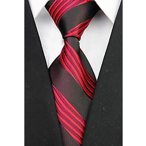 veegood Men's Classic Neck Ties for Men 10 Pack Classy Men's Tie Woven Jacquard Ties Party Suit B10VG01