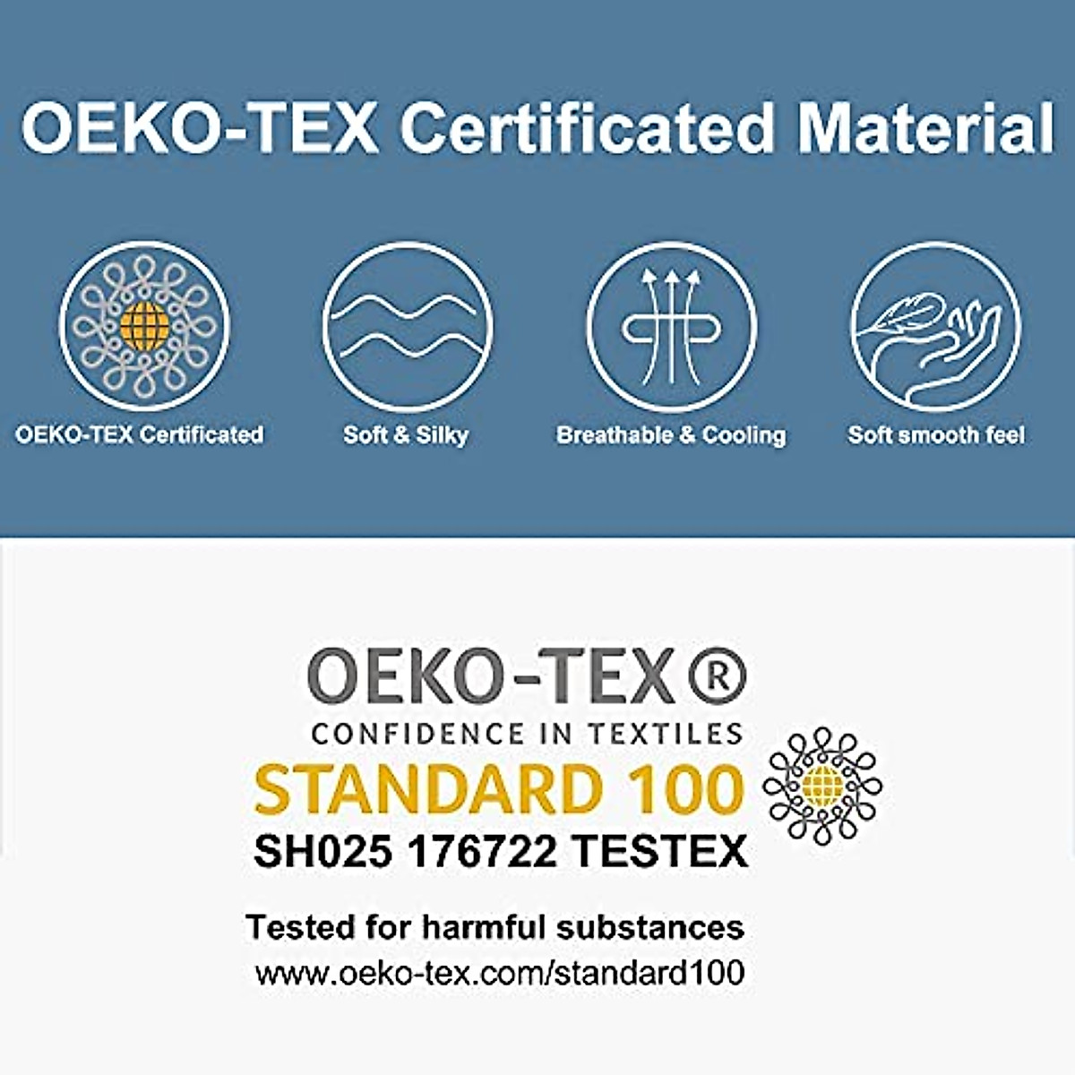 HYPREST Bohemian Duvet Cover Queen Size -Blue and Teal Duvet Cover Soft Lightweight Comforter Cover Set, Oeko-TEX Certificated (No Comforter)