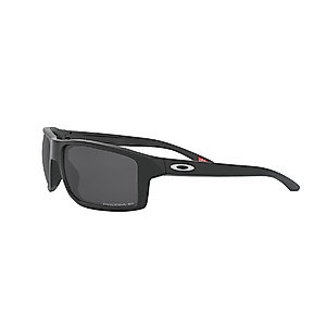 Oakley Men's OO9449 Gibston Square Sunglasses, Matte Black/Prizm Black Polarized, 60 mm