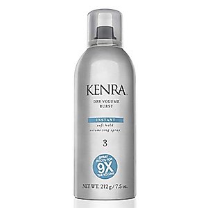 Kenra Dry Volume Burst 3 | Instant Volume Hairspray | Soft Hold Volumizing Spray | Dry Application | All Hair Types | 7.5 oz