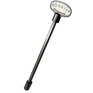 Dante Products Universal Gas Valve Key, 8-Inch, Satin Nickel