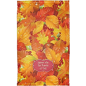 RNK Shops Fall Leaves Finger Tip Towel - Full Print