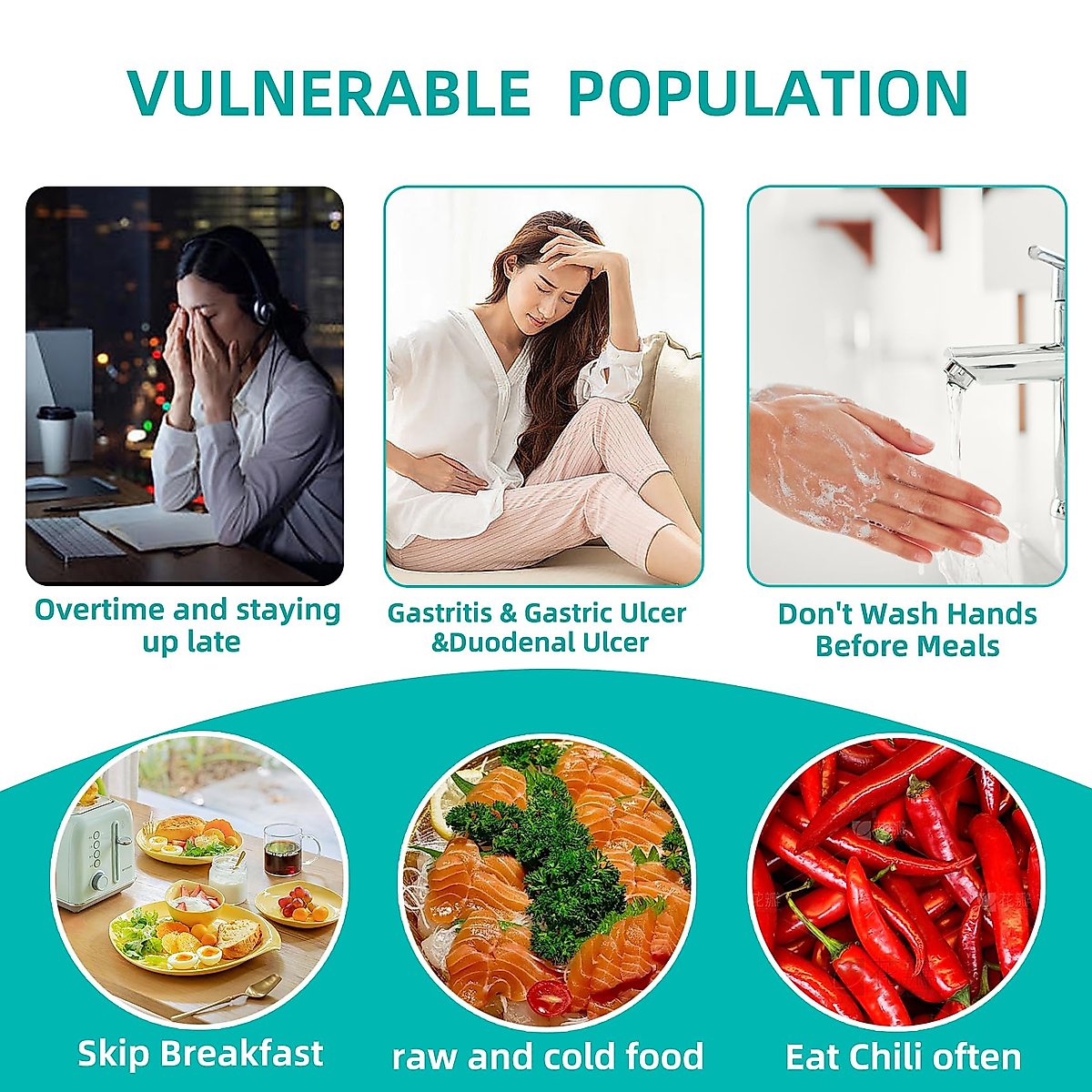 H. Pylori Helicobacter Pylori Stool Test Kit, 10-15 Minutes of Quick Home Testing, The Result is Highly Accurate, Easy to Read and use