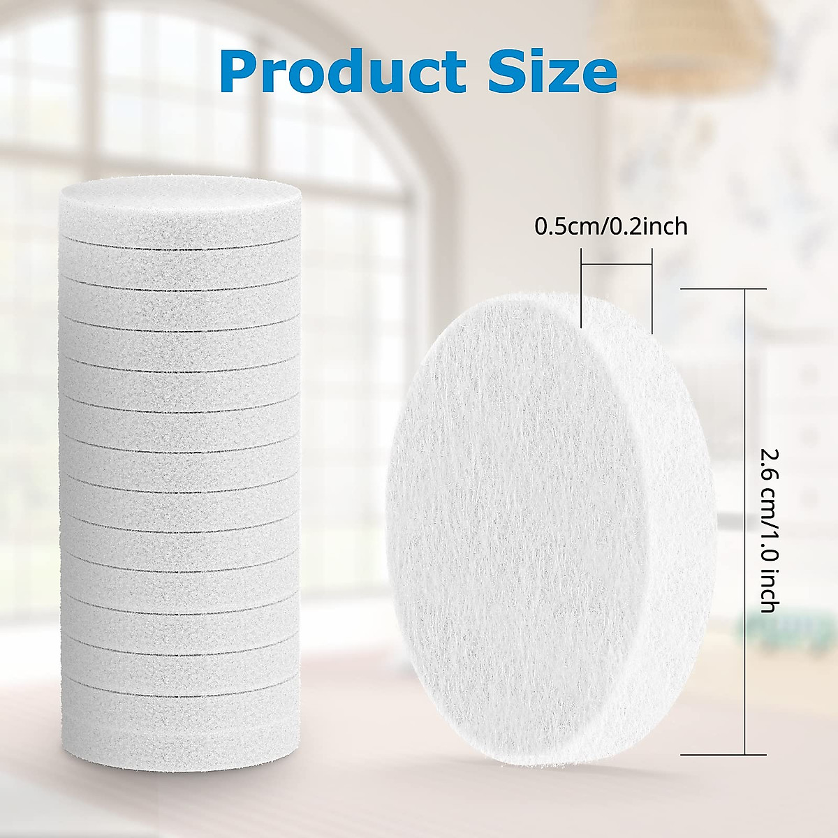 iSingo 30 Pack Core Mini Aroma Pads Replacement for LEVOIT LV-H128 Essential Oil Replacement Aromatherapy Refill Pads Compatible with LEVOIT Core Mini/LV-H128 Air Puri-Fier White