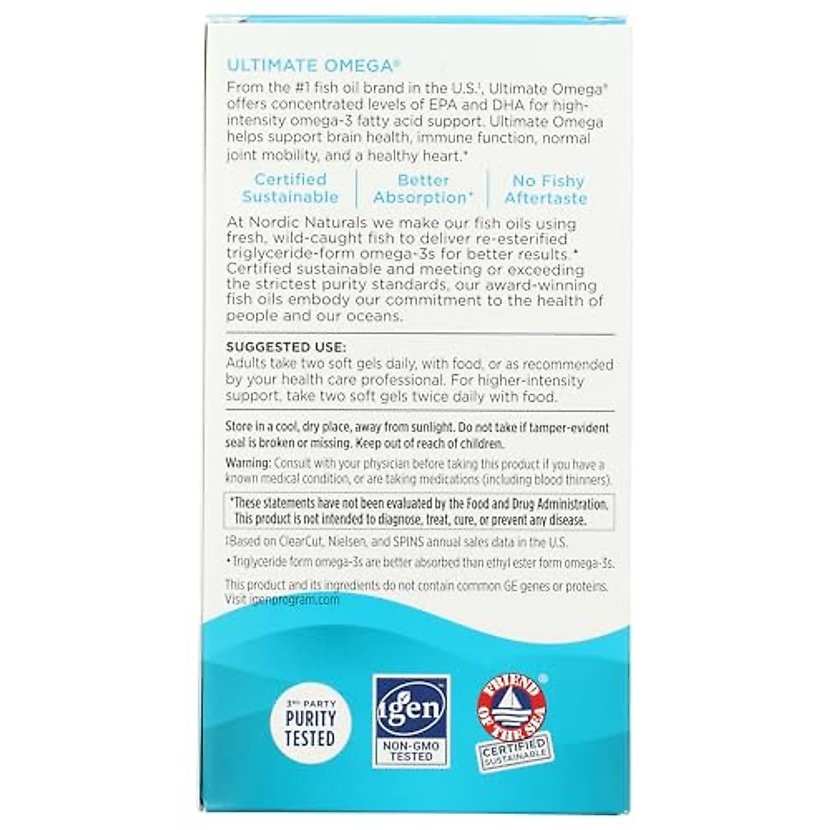 Nordic Naturals Ultimate Omega 1280 MG, 180 CT