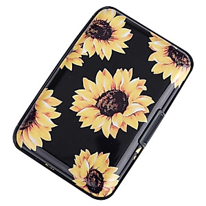 TieNew Credit Card Holder Small Credit Card Wallet Slim RFID Metal Card Holder Wallet Business Card Case ID Case for Women Men