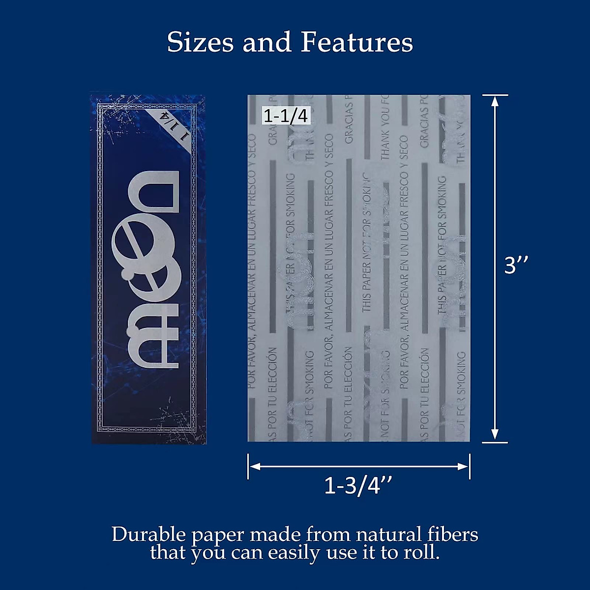 LEVENO 20 Pack 1-1/4" Translucent Color Ultra Thin - 78mm Long 20 Booklets (40 Papers Per Booklet)