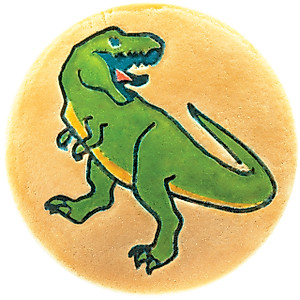 Jumbo Dinosaur Pancake Pan - Make Giant 10" Jurassic Pancakes for Magical Kid's Dino Christmas Breakfast - Includes 6 Edible Markers For Added Family Fun - Non Stick Griddle, Cool Unique Holiday Gift