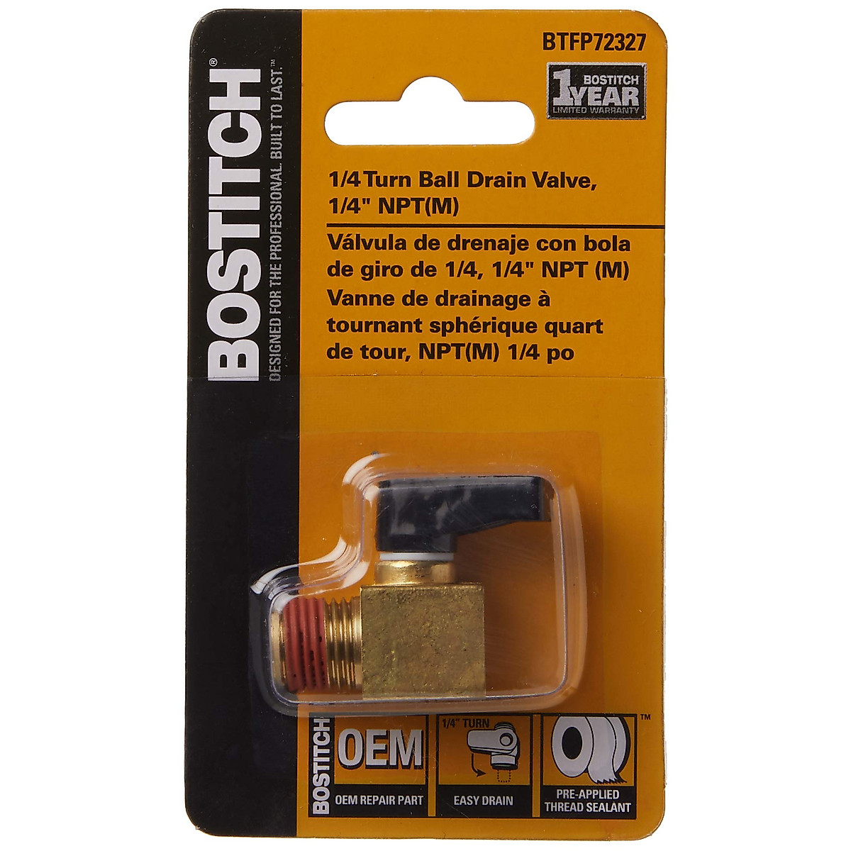 Bostitch BTFP72327 Ball Type Drain Valve