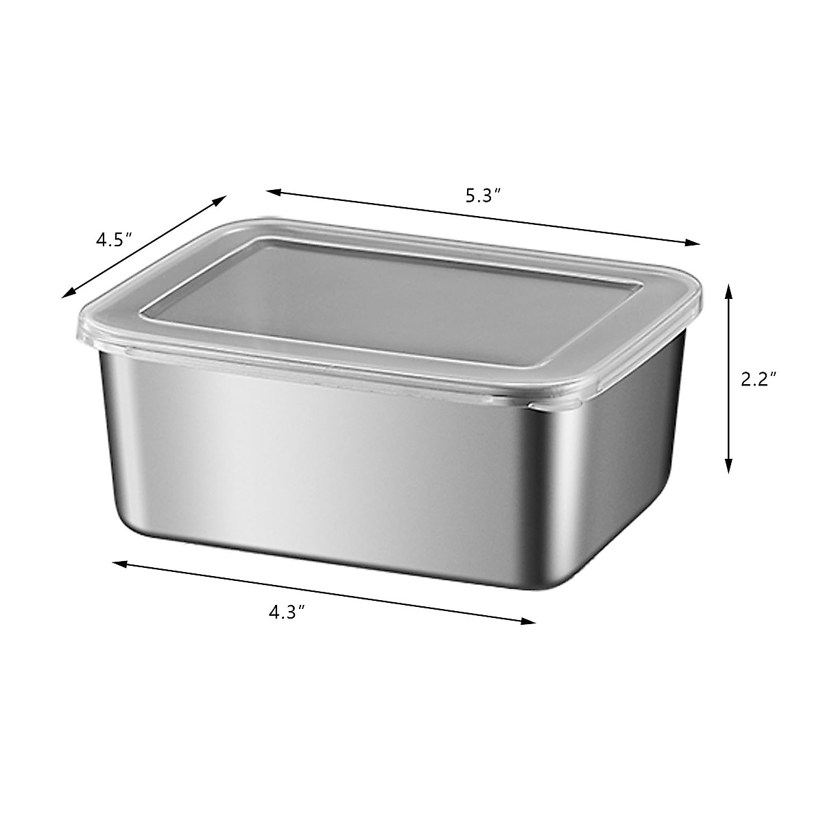 GRZJOPP 6Pcs Stainless Steel Snack Containers Small Food Storage Containers with Lids Perfect Metal Food Containers Prep Bowl Sets for Fruit Candy Nut