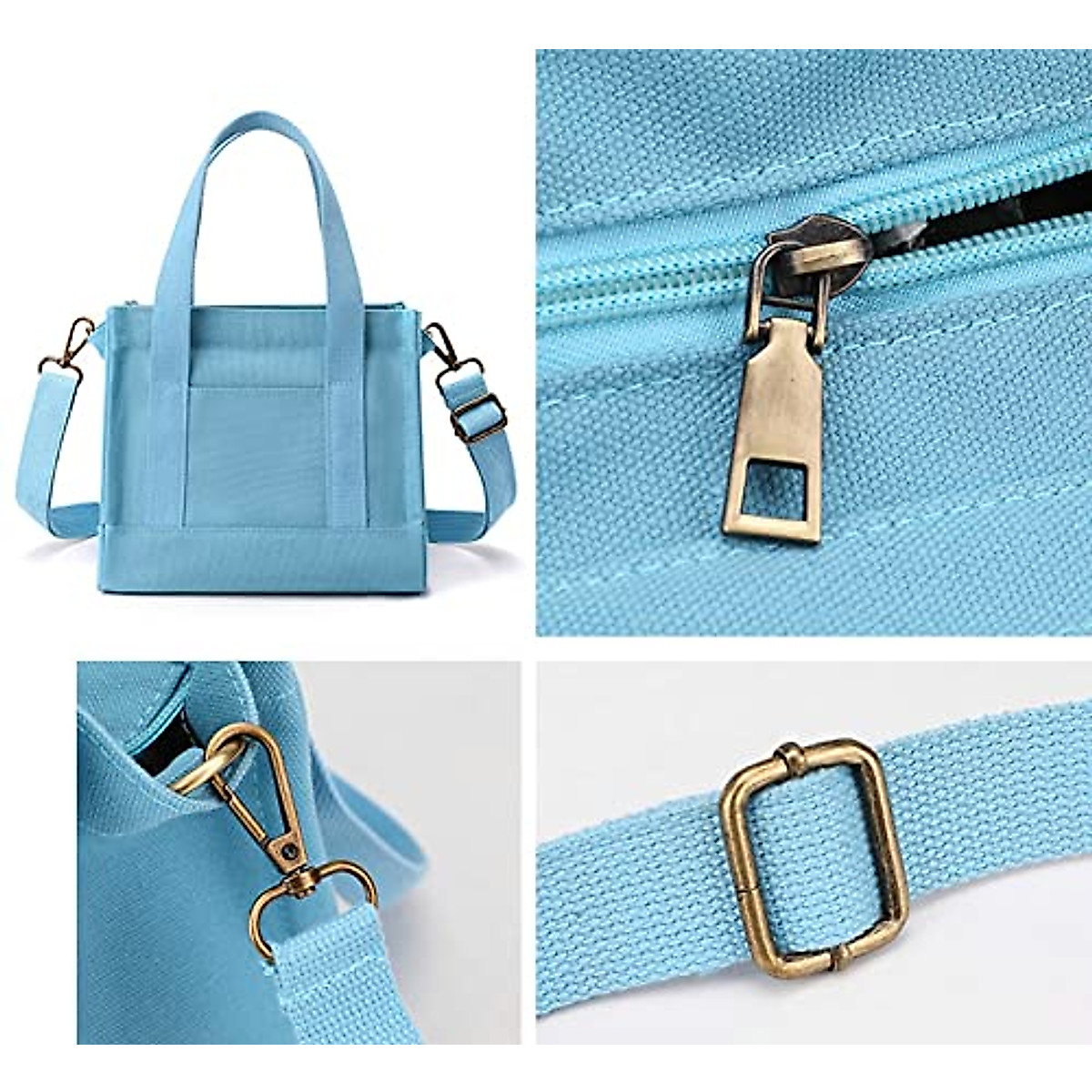 Tote Bag Women Canvas Handbag Hobo Crossbody Bag for Women Canvas Shoulder Bag Purse Mini Tote