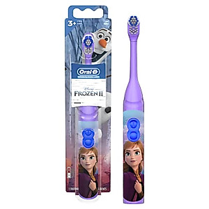 Oral-B Kids Battery Power Electric Toothbrush Featuring Disney's Frozen for Children and Toddlers age 3+, Soft (Characters May Vary)