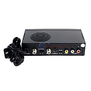 Universal RF Modulator RCA Audio Video to Coaxial Coax F-Type With S Video GTS-090-8