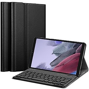 FINTIE Keyboard Case for Samsung Galaxy Tab A7 Lite 8.7 Inch 2021 Model (SM-T220/T225/T227), Slim Lightweight Stand Cover with Magnetically Detachable Wireless Bluetooth Keyboard, Black