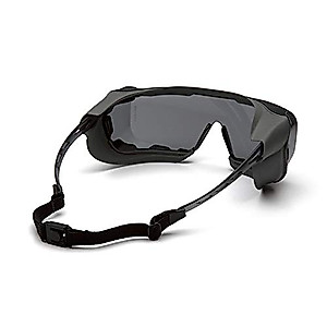 Pyramex Cappture Over Prescription Safety Glasses, Gray H2MAX Anti-Fog Lens w/Rubber Gasket