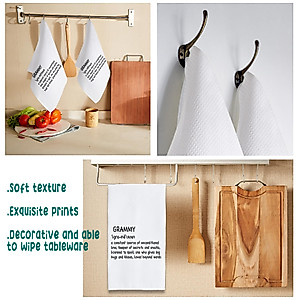 ZWZXR Grammy Definition Kitchen Towels Dish Towels Dishcloth,Grammy Grandma Appreciation Decorative Absorbent Drying Cloth Hand Towels Tea Towels for Bathroom Kitchen,Grandma Grammy Birthday Gifts