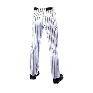 EvoShield Adult Salute Pinstripe Open Bottom Pant - White/Black, Size Small