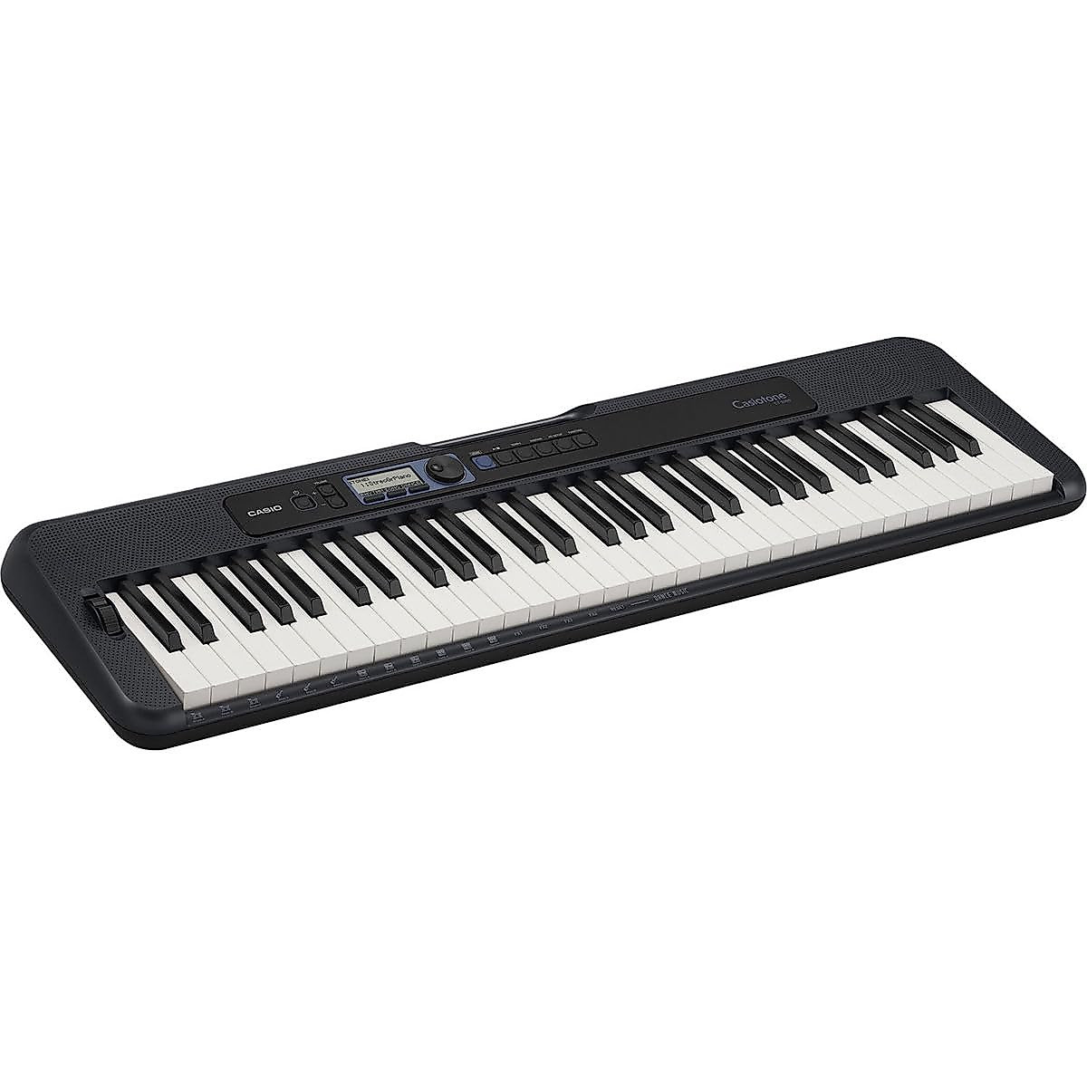Casio CT-S300 61-Key Digital Piano Style Keyboard with Touch Response, Black Bundle with Stand, Studio Monitor Headphones, Sustain Pedal