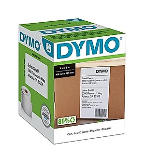 DYMO® LabelWriter® Shipping Labels for 4XL and 5XL Model, 1951462, White, 4" x 6", Roll of 220