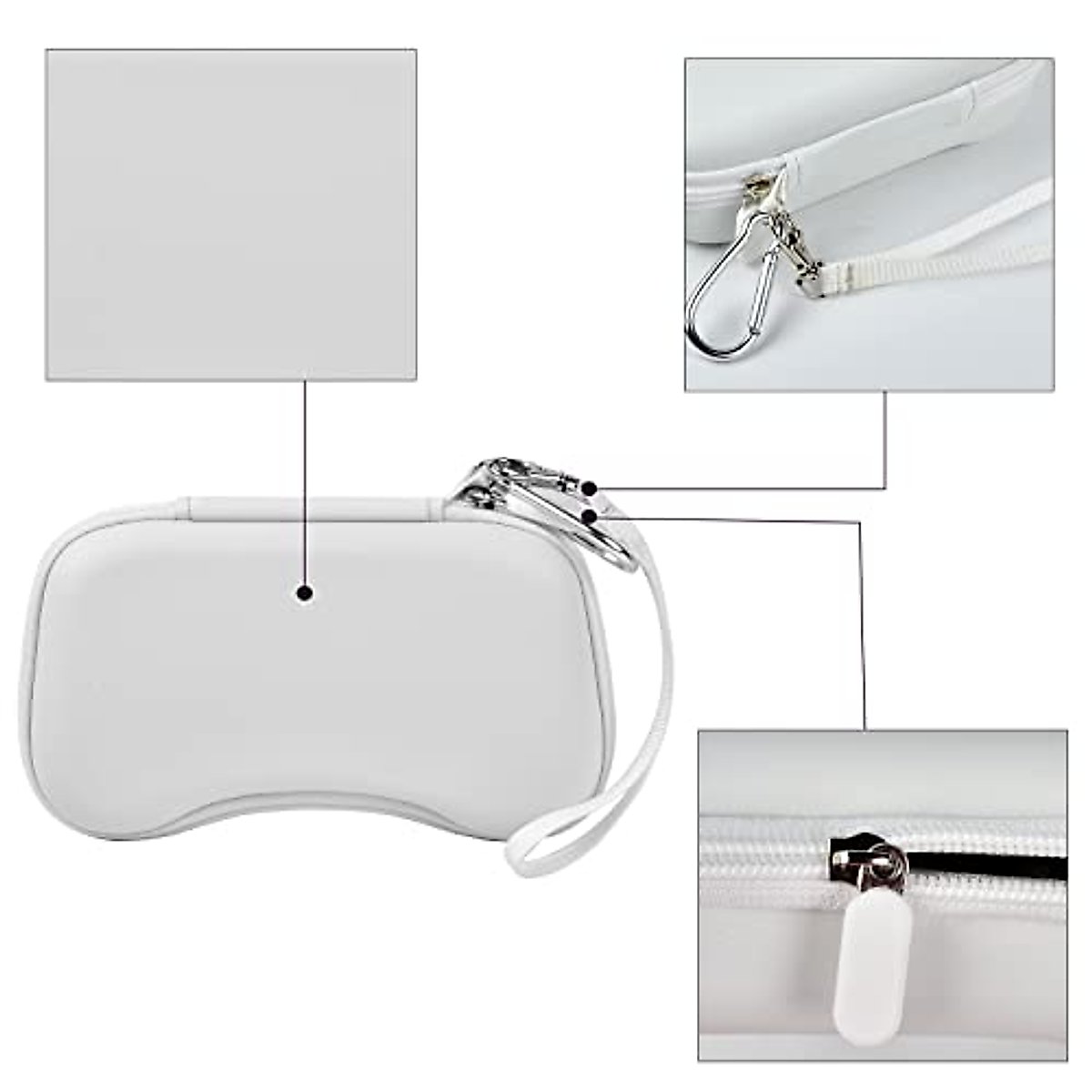 casmilee Case Compatible with Backbone One Mobile Gaming Controller and Travel Carrying Case Compatible with Laifen Hair Dryer Bundle