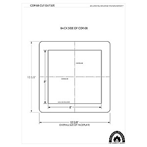 Minuteman International Cast Iron Clean-Out Door, 8 by 8-Inch,Black