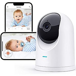Baby Monitor - 2K Ultra HD Video Baby Monitor with Camera and Audio - Baby Camera Monitor WiFi Smartphone with Night Vision, Video Recording, App Control, Motion Detection/Tracking, 2-Way Audio