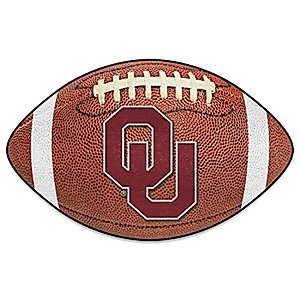 FANMATS 2389 Oklahoma Sooners Football Rug - 20.5in. x 32.5in. | Sports Fan Home Decor Rug and Tailgating Mat