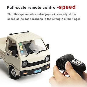 KAROYD RC Mini-Truck, D12mini 1/16 2.4Ghz RC Car Truck - White