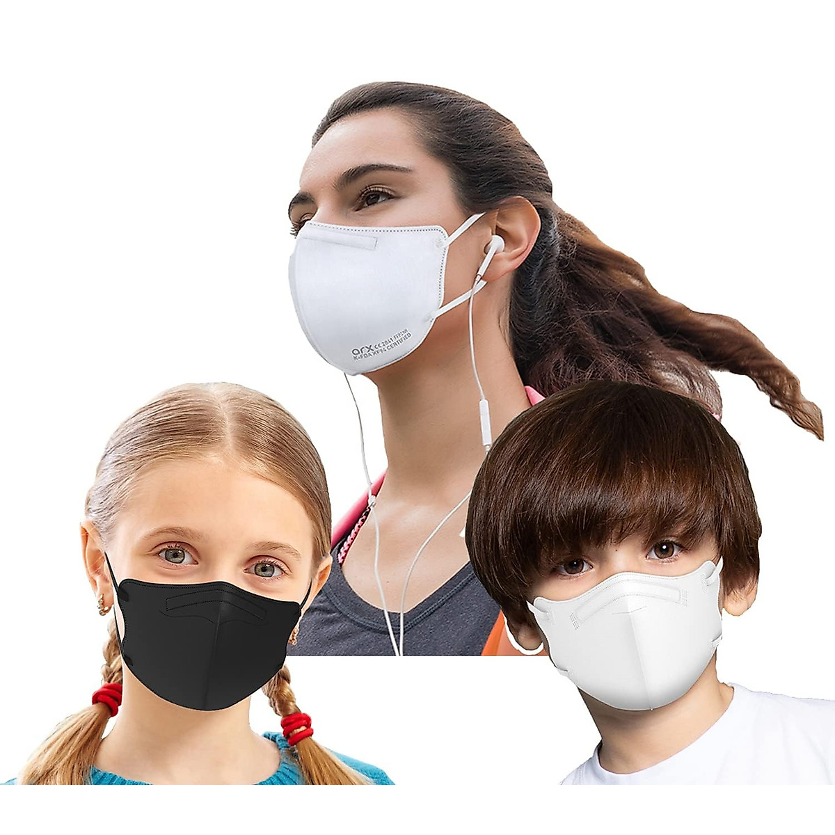 Alliable Medical [5 Pack- ADULT SIZE: MEDIUM - Individually Packaged Cup Shaped Face Mask-PROTECTION FROM FINE DUST AND PARTICLE