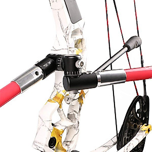 Ace Hunter Black Archery Single Side Adjustable V-bar Quick Disconnect Mount Adjustable Bow Rod Stabilizer