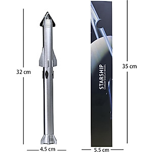 Flmenunu SpaceX Starship 1/375 Diecast Rocket Model