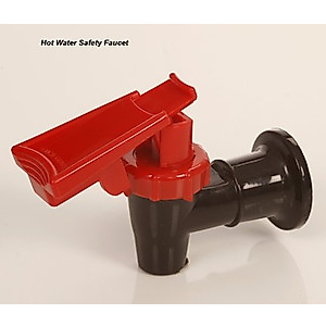 Fahrenheit Free-Standing Hot and Cold Water Cooler Finish: White with Silver Metallic