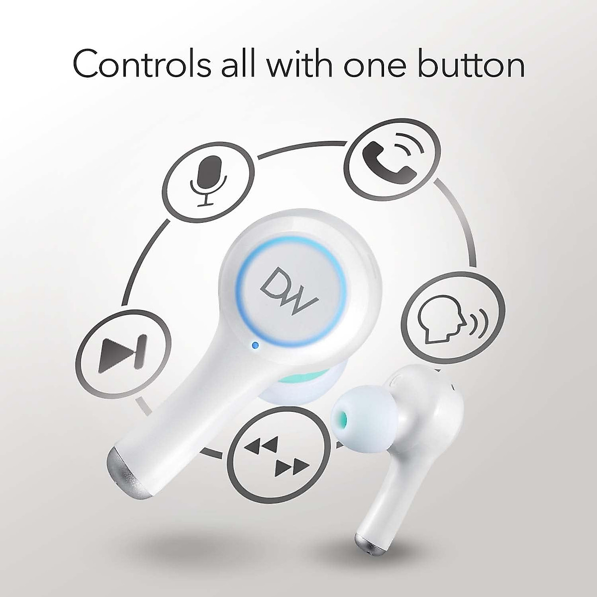 Dartwood Active True Wireless Noise-Canceling Earbuds - Dartpods+ Portable Splashproof Immersive Sound Earphones with Bluetooth Connectivity